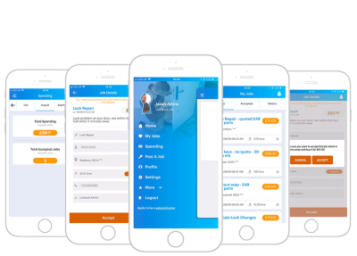 Locksub- The app that allows Locksmiths to receive and post jobs