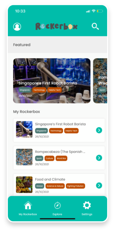 Rockerbox is an app which provides unique content from all over the ...